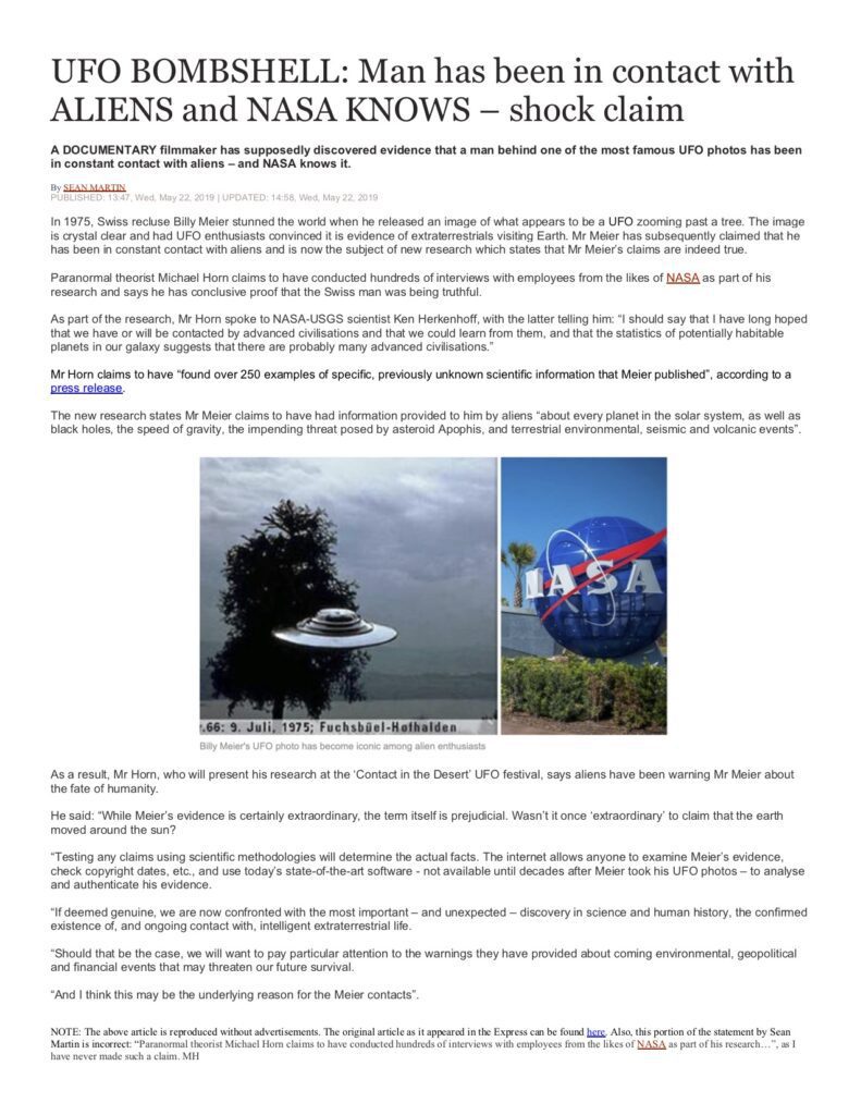 Sotheby’s Sells Billy Meier UFO Photos for $16,500!